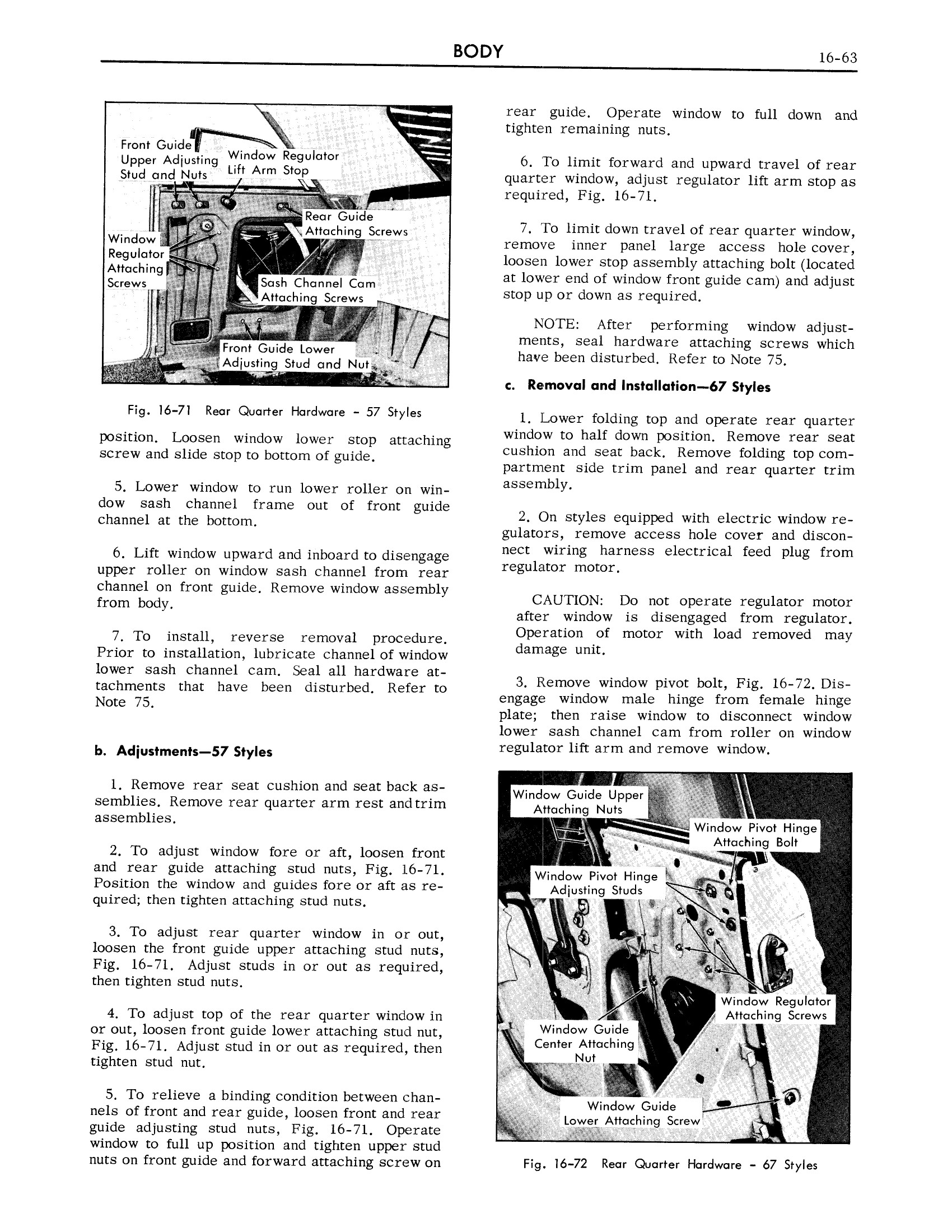 1963 Cadillac Shop Manual- Body Page 63 of 124
